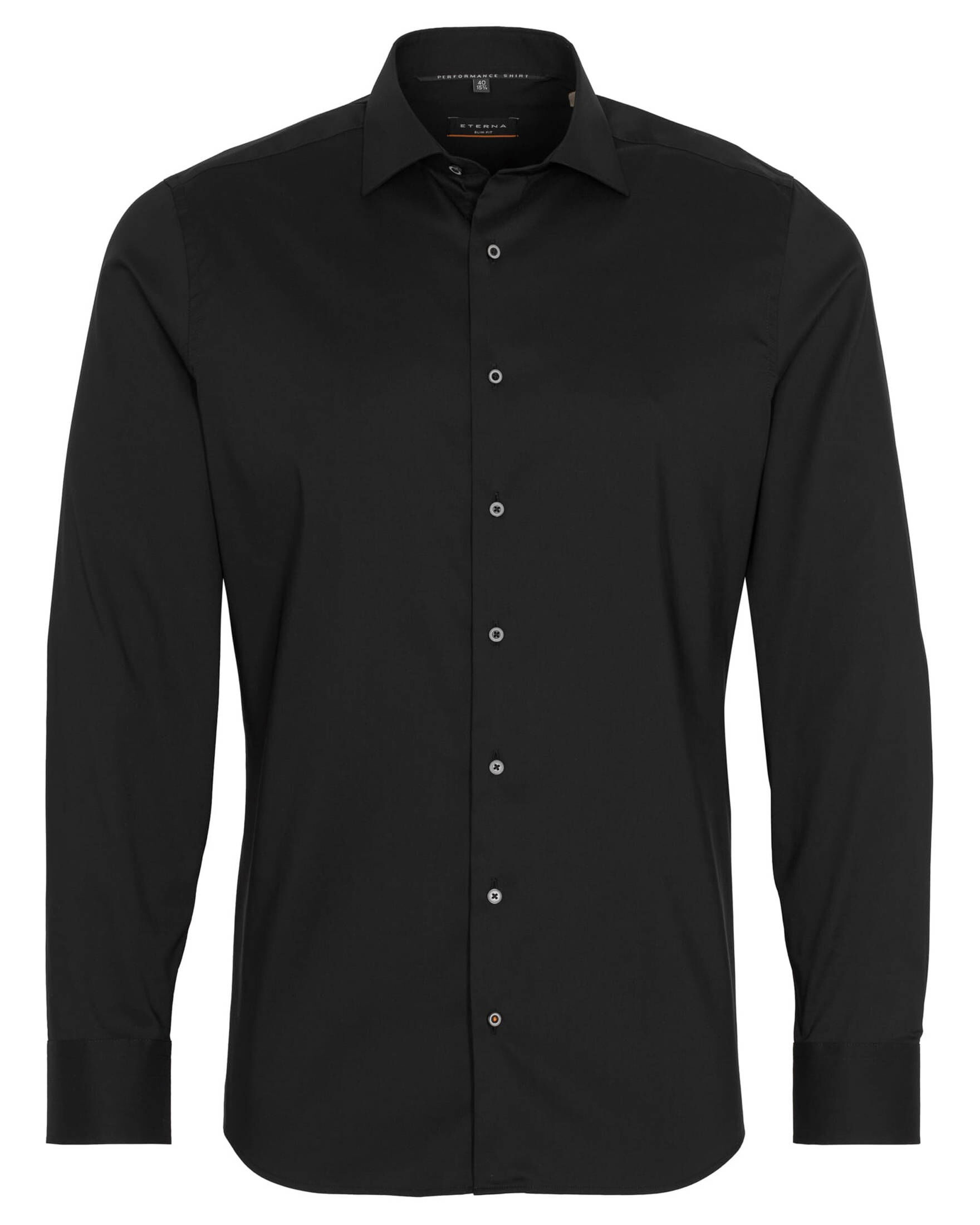 Eterna Herren Hemd Slim Fit in schwarz kaufen | engelhorn