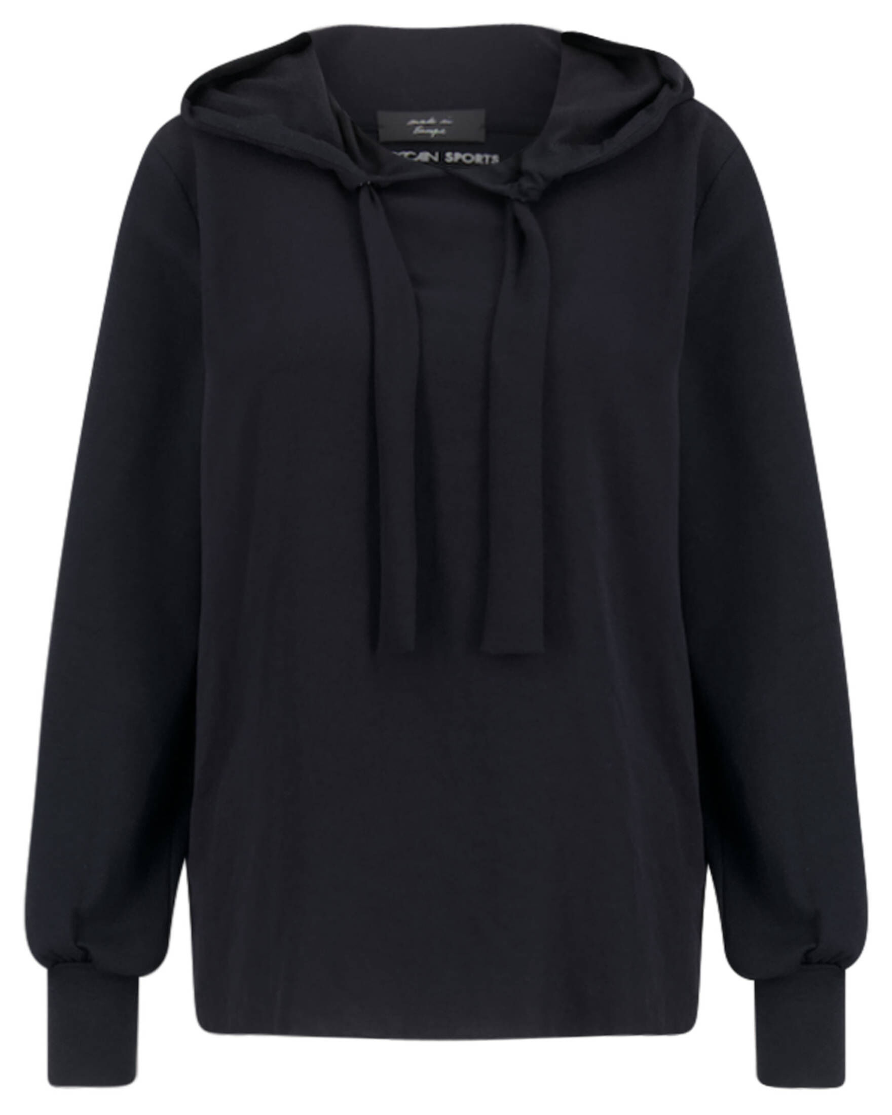 Damen Blusenshirt Langarm mit Kapuze