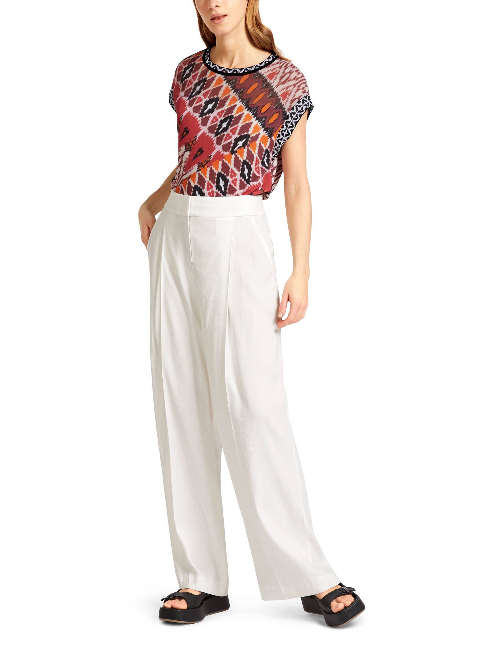 Marc Cain Damen Bundfaltenhose in weiß kaufen | engelhorn