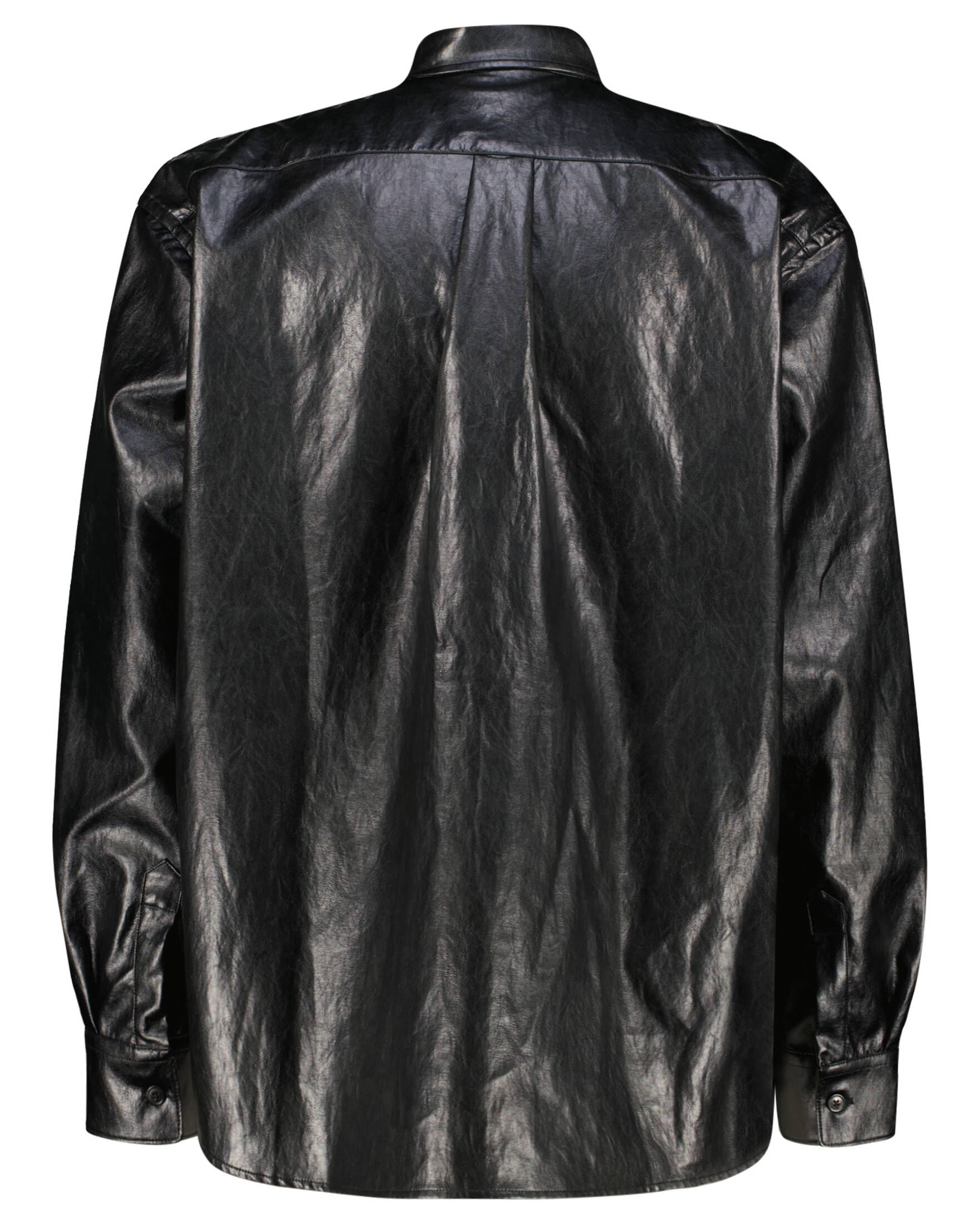 Herren Kunstleder-Hemd COCO 70S SHIRT