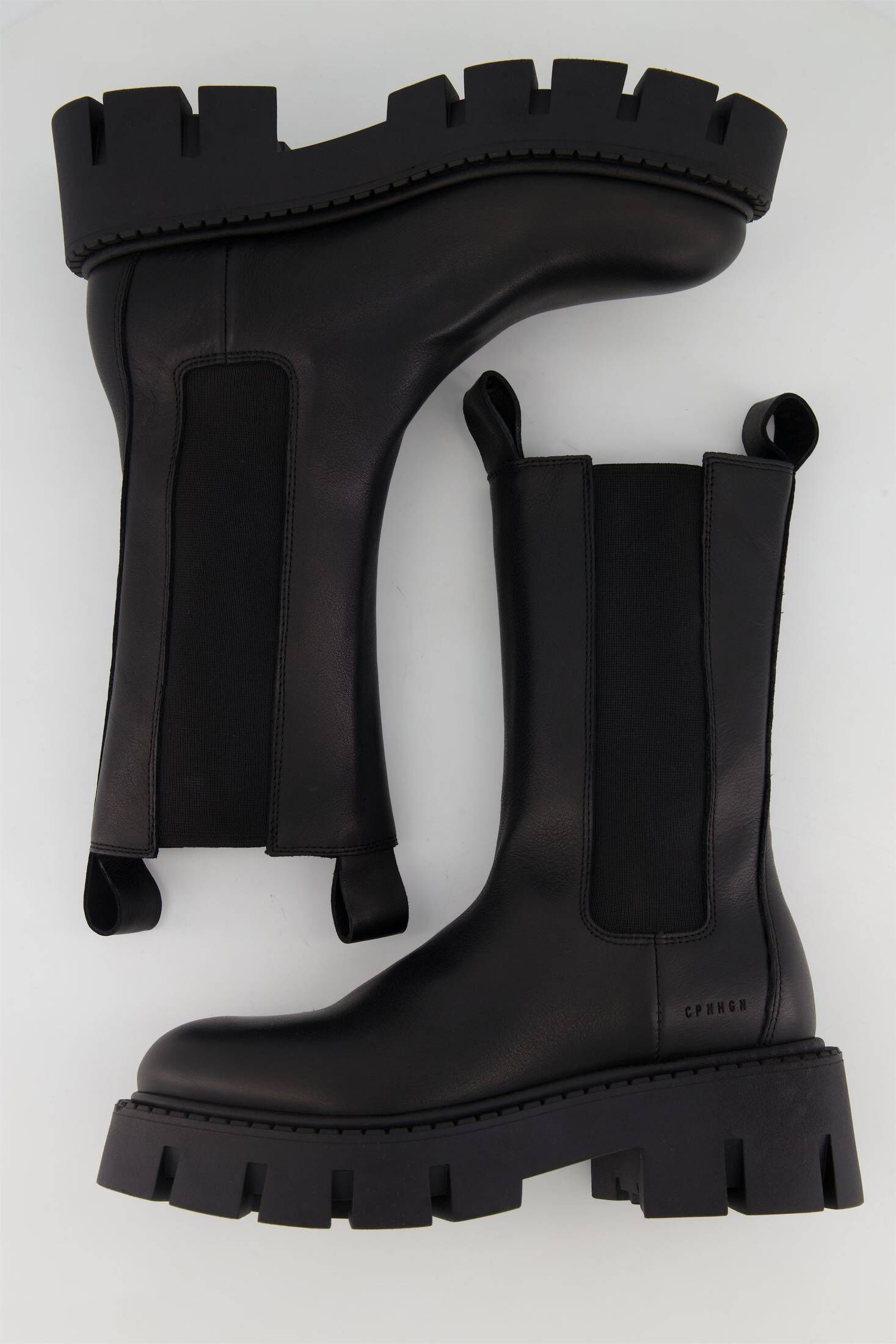 Damen Stiefel CHUNKY HIGH CHELSEA BOOT Leder