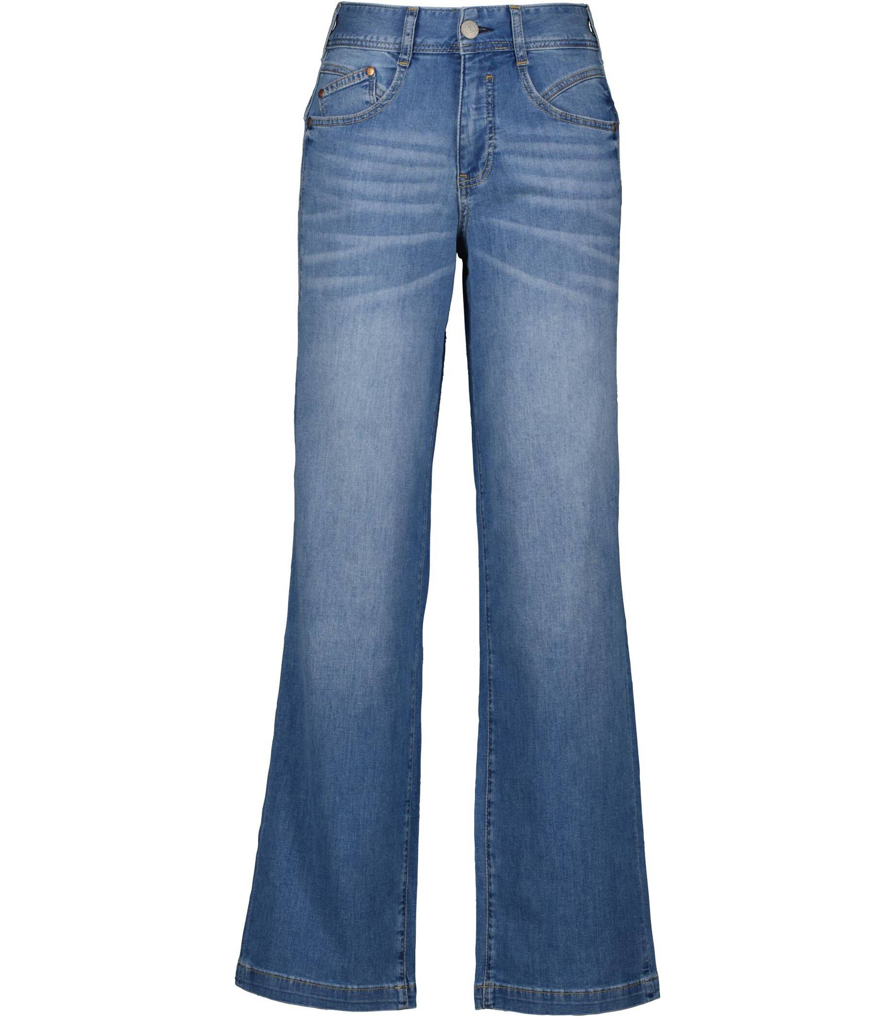 Herrlicher Damen Jeans GILA SAILOR LONG LIGHT DENIM Wide Fit in Blau ...