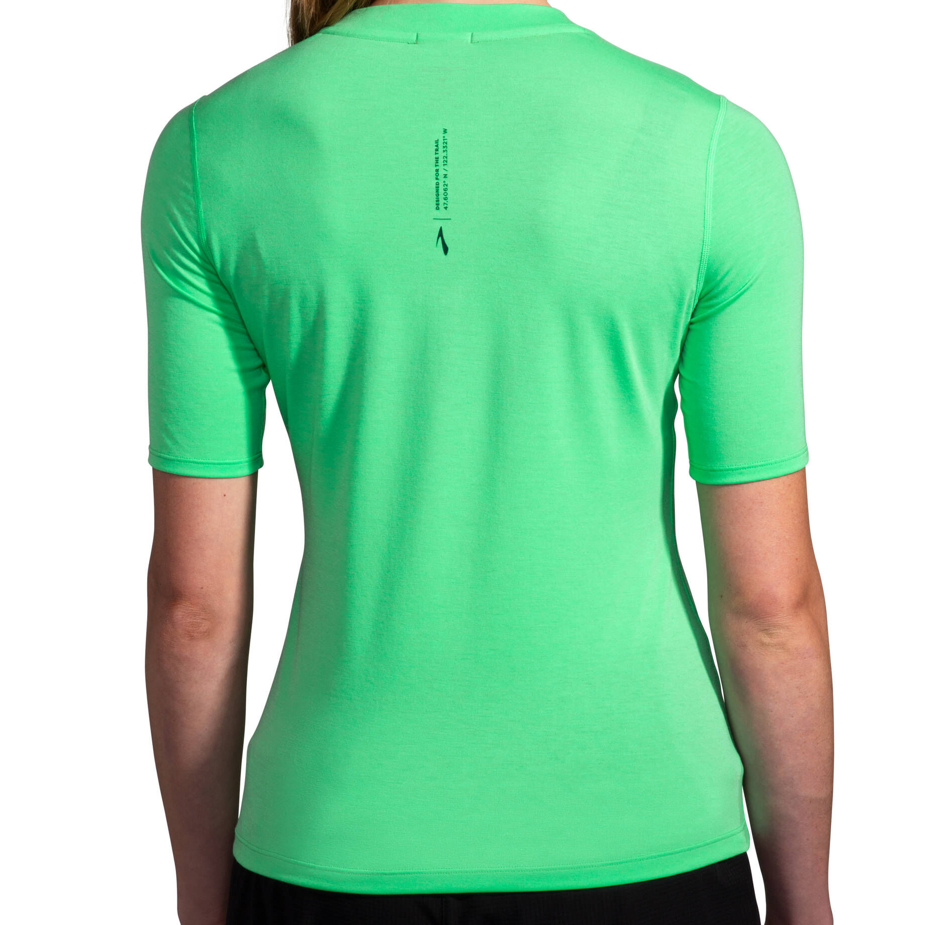 Brooks Damen Laufshirt HIGH POINT SHORT SLEEVE Kurzarm in Grün kaufen ...