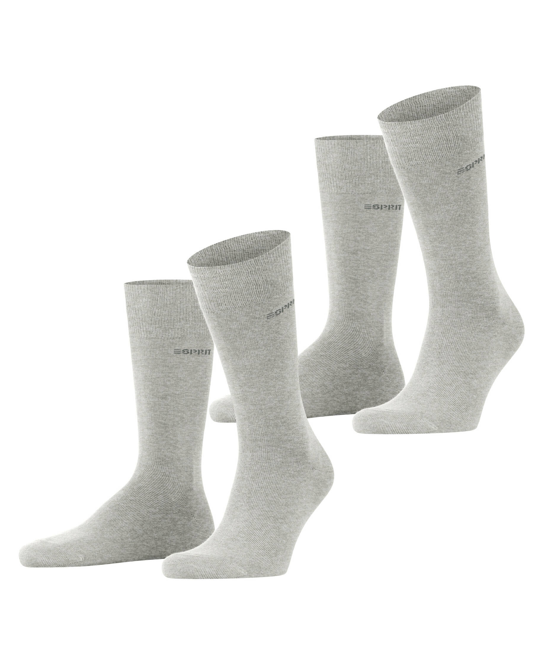 Esprit Herren Socken "Basic Uni 2-Pack" in grau kaufen | engelhorn