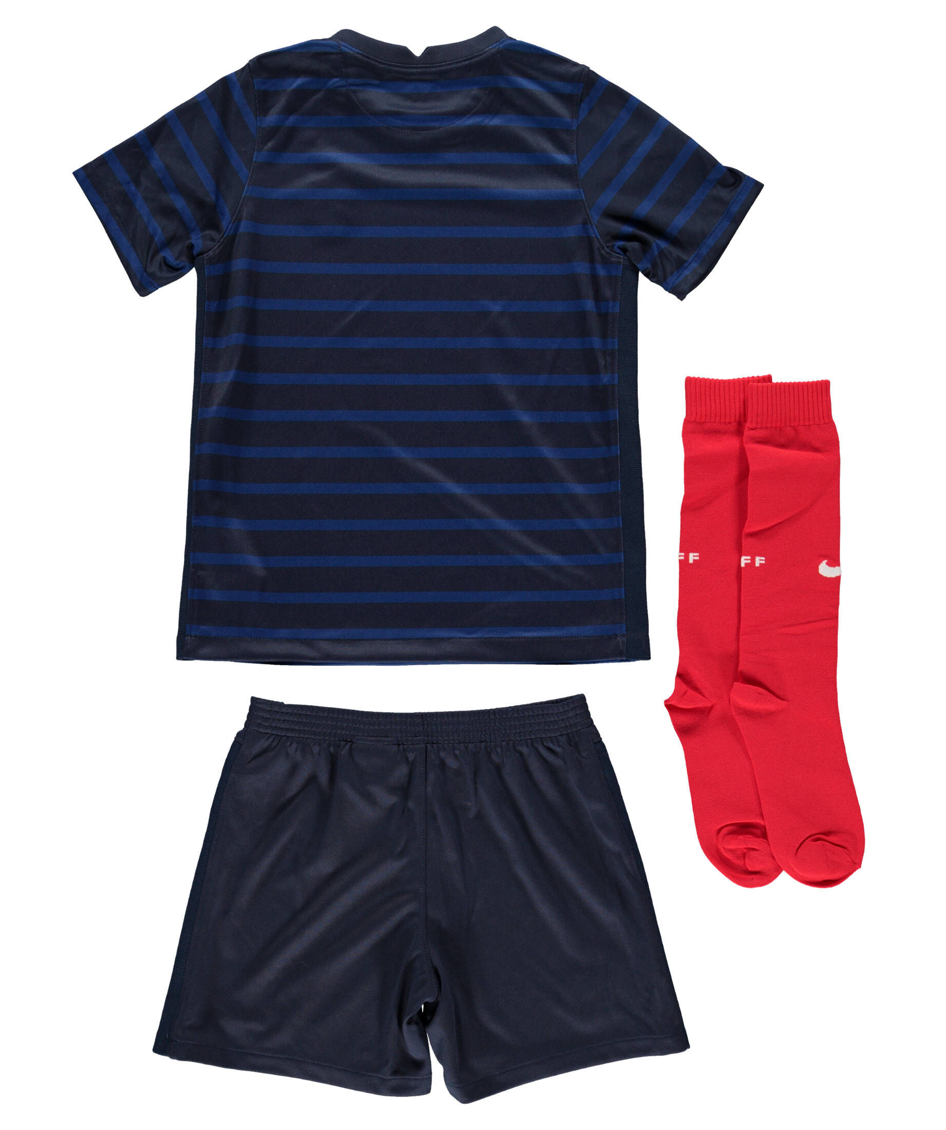 Kinder Trikot-Set "FFF Frankreich Mini-Kit Home" dreiteilig