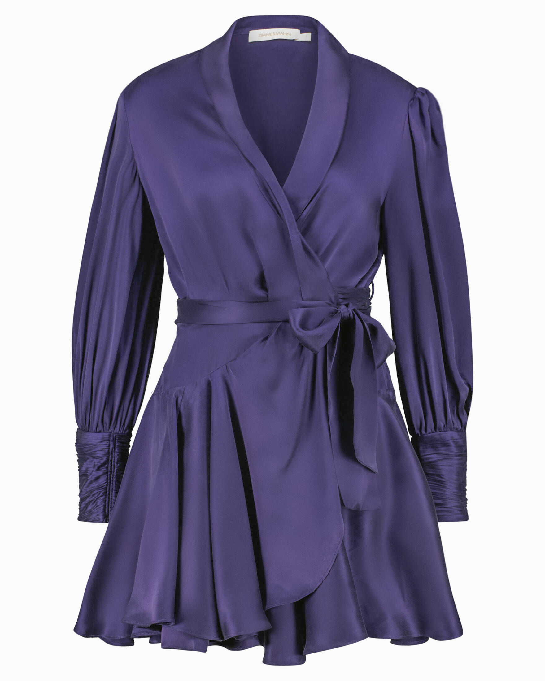 Damen Wickelkleid aus Seide Regular Fit