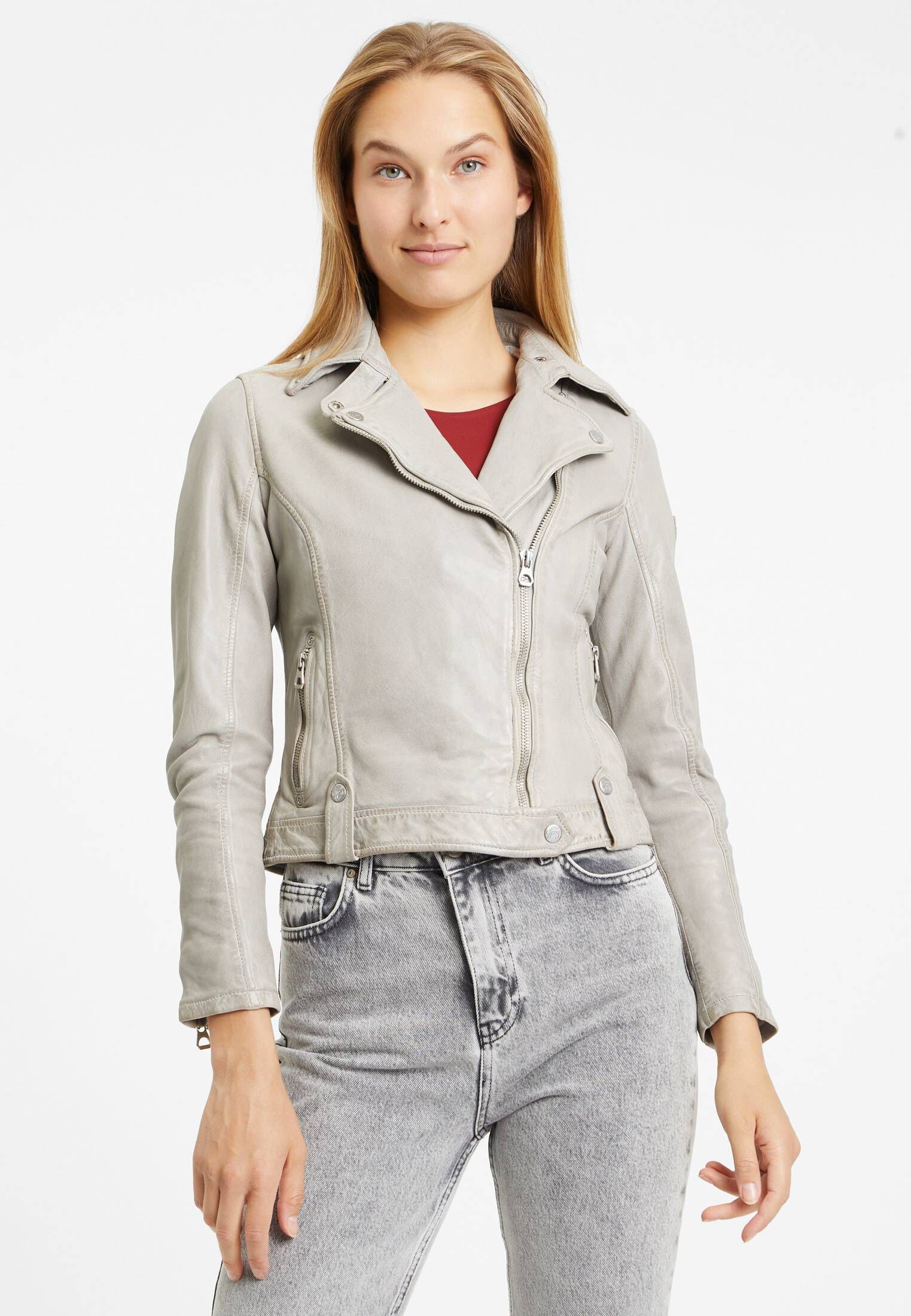 Lederjacke Trkis Damen