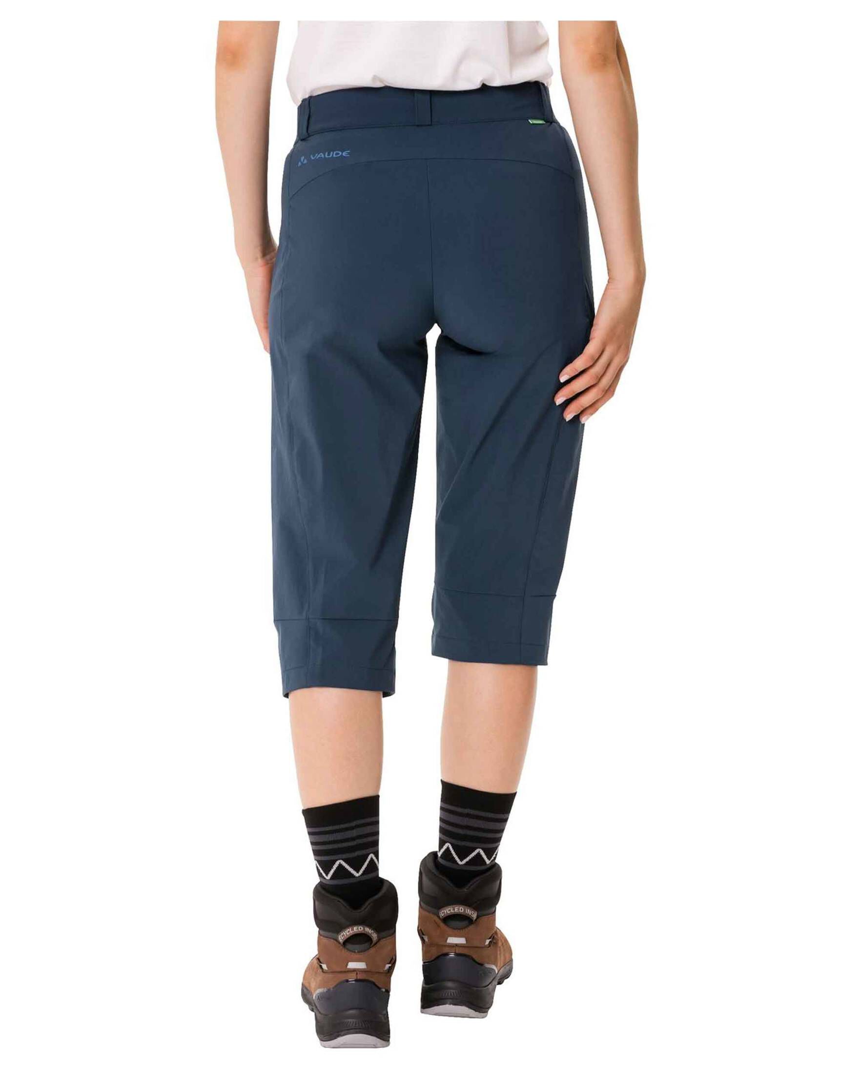 VAUDE Damen Wanderhose WO FARLEY STRETCH CAPRI III, DUSTY in blau ...
