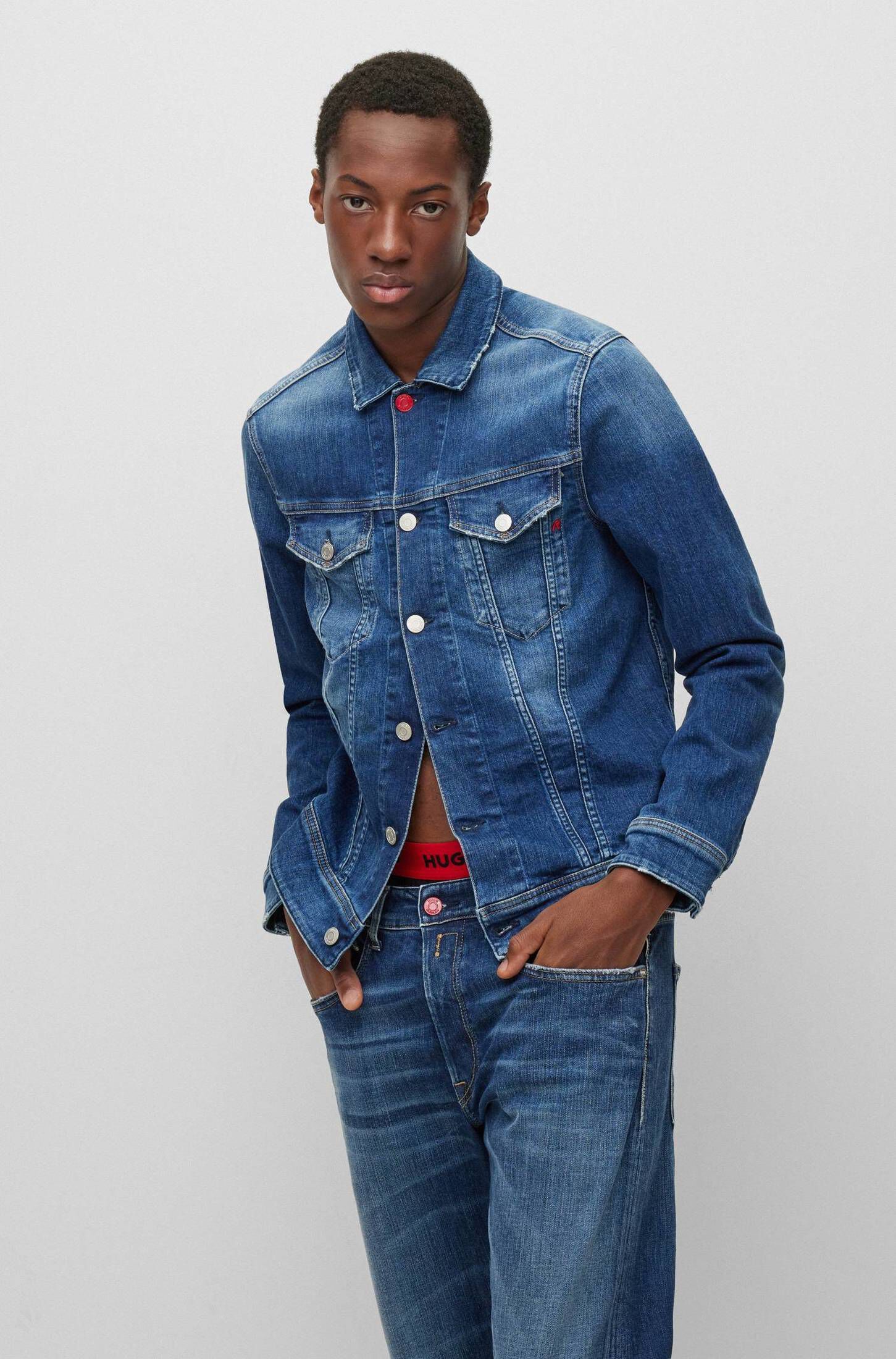 Herren Jeansjacke GROVERJ_HM842 HUGO x REPLAY