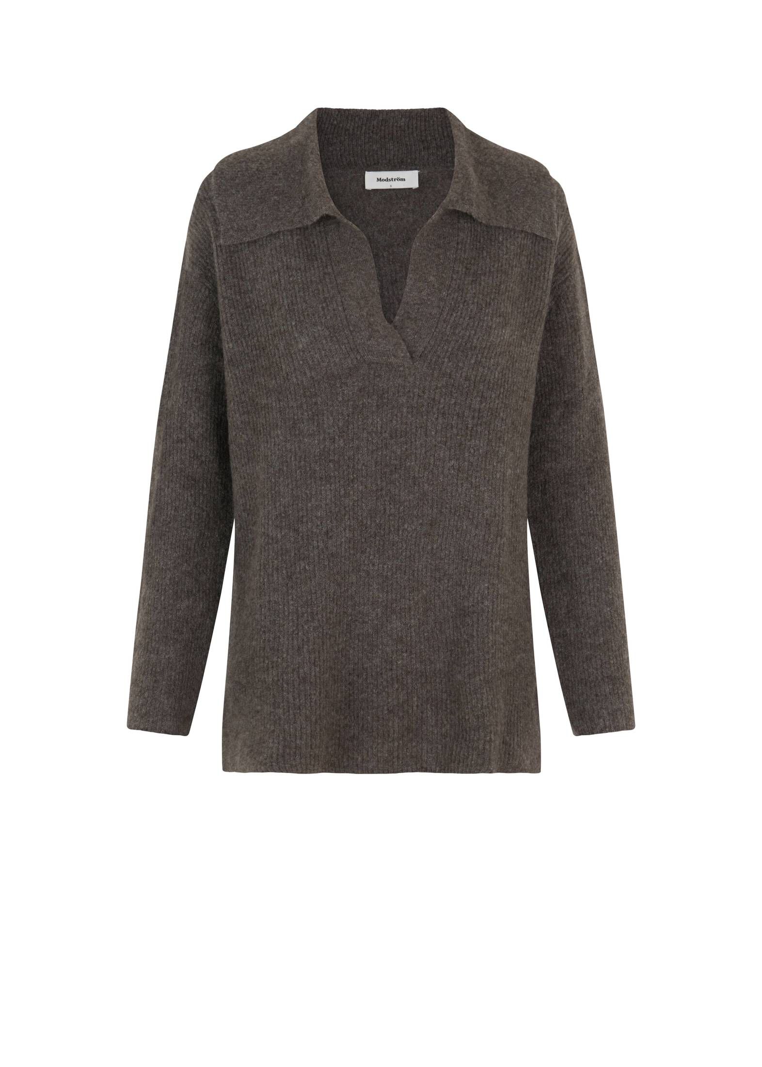 Damen Strickpullover ADRIAN MD V-NECK mit Wolle