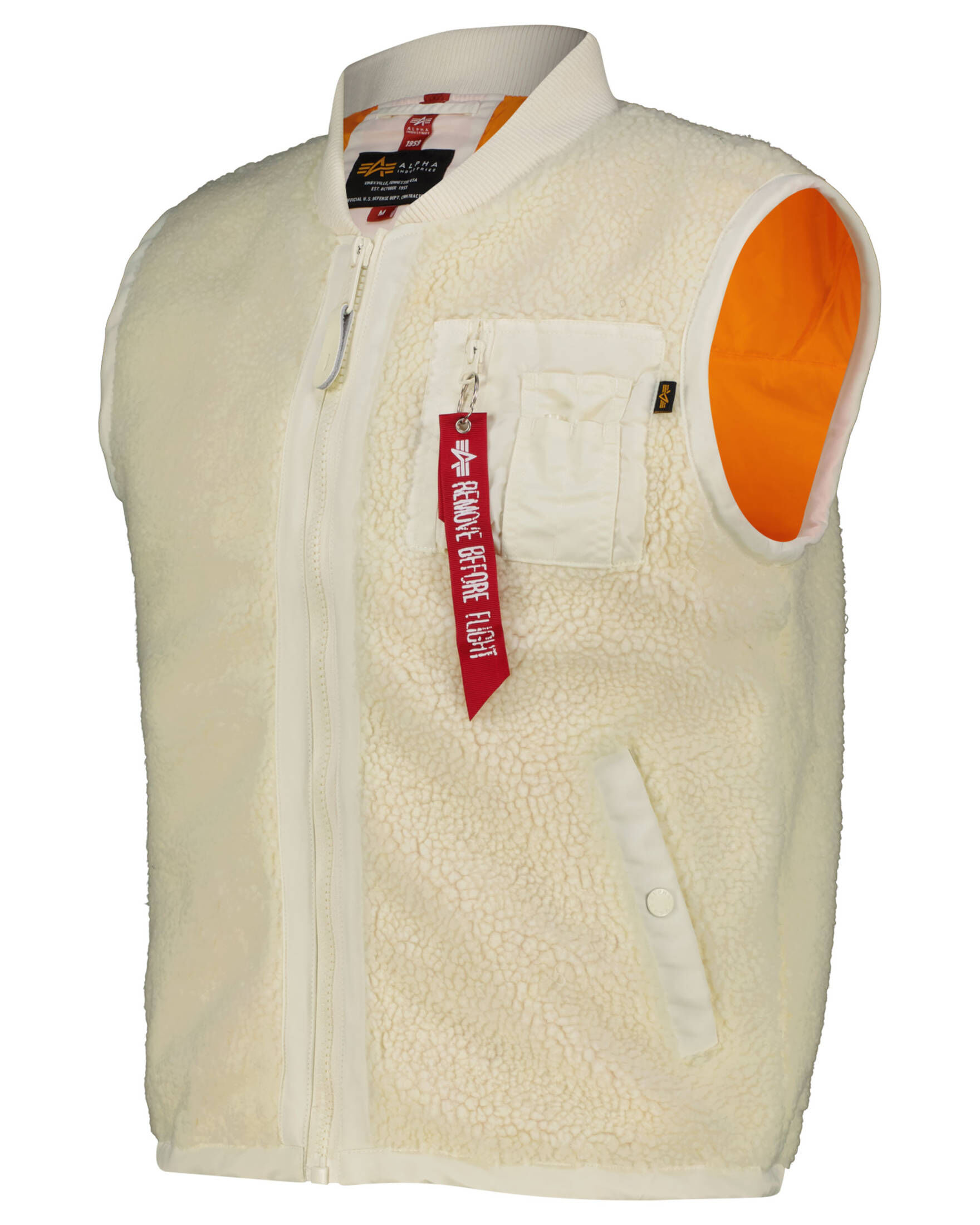 Alpha Industries Herren Fleeceweste TEDDY VEST in Weiß kaufen | engelhorn