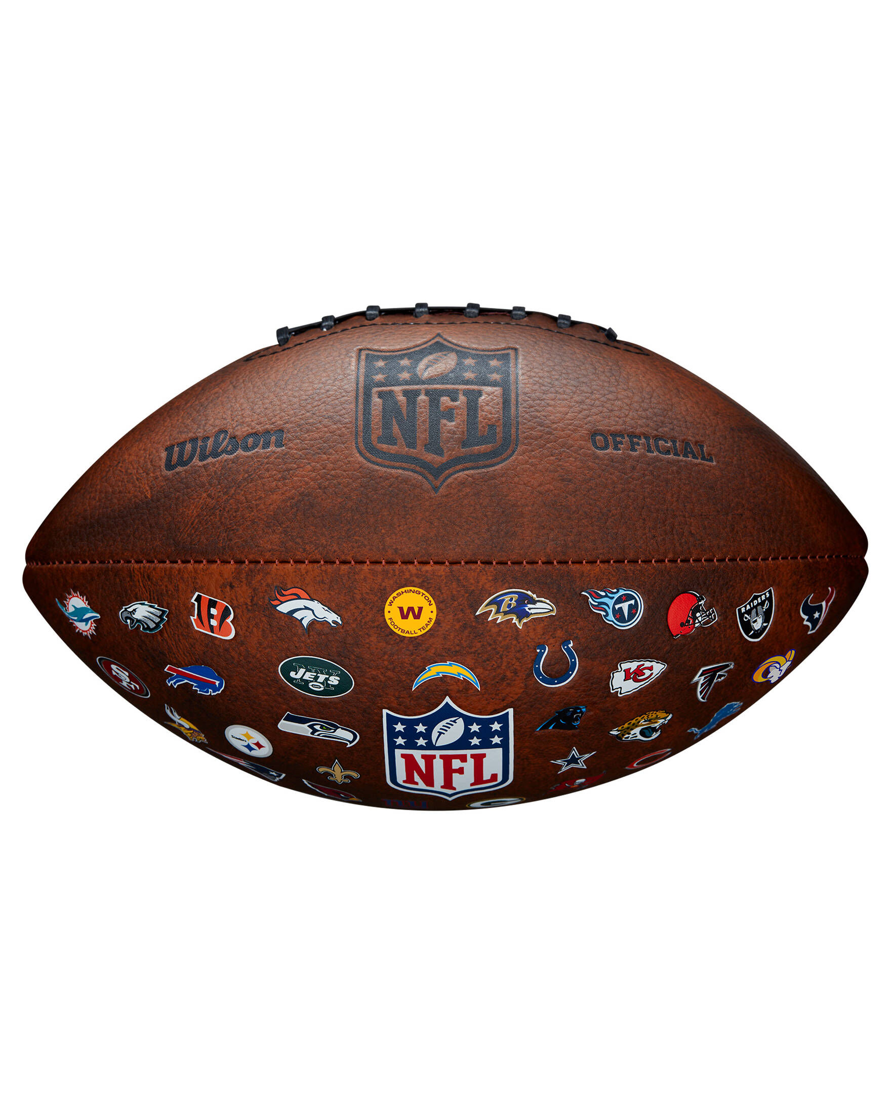 American Football Ball NFL OFF THROWBACK 32 TEAM LOGO
