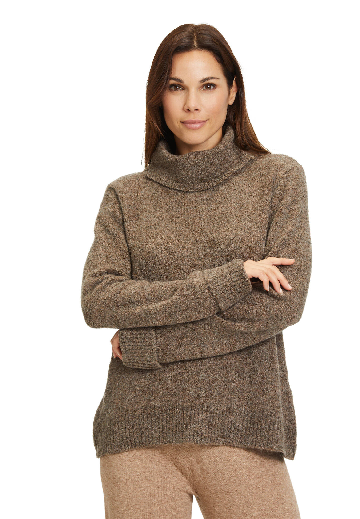 Damen Pullover mit Kragen