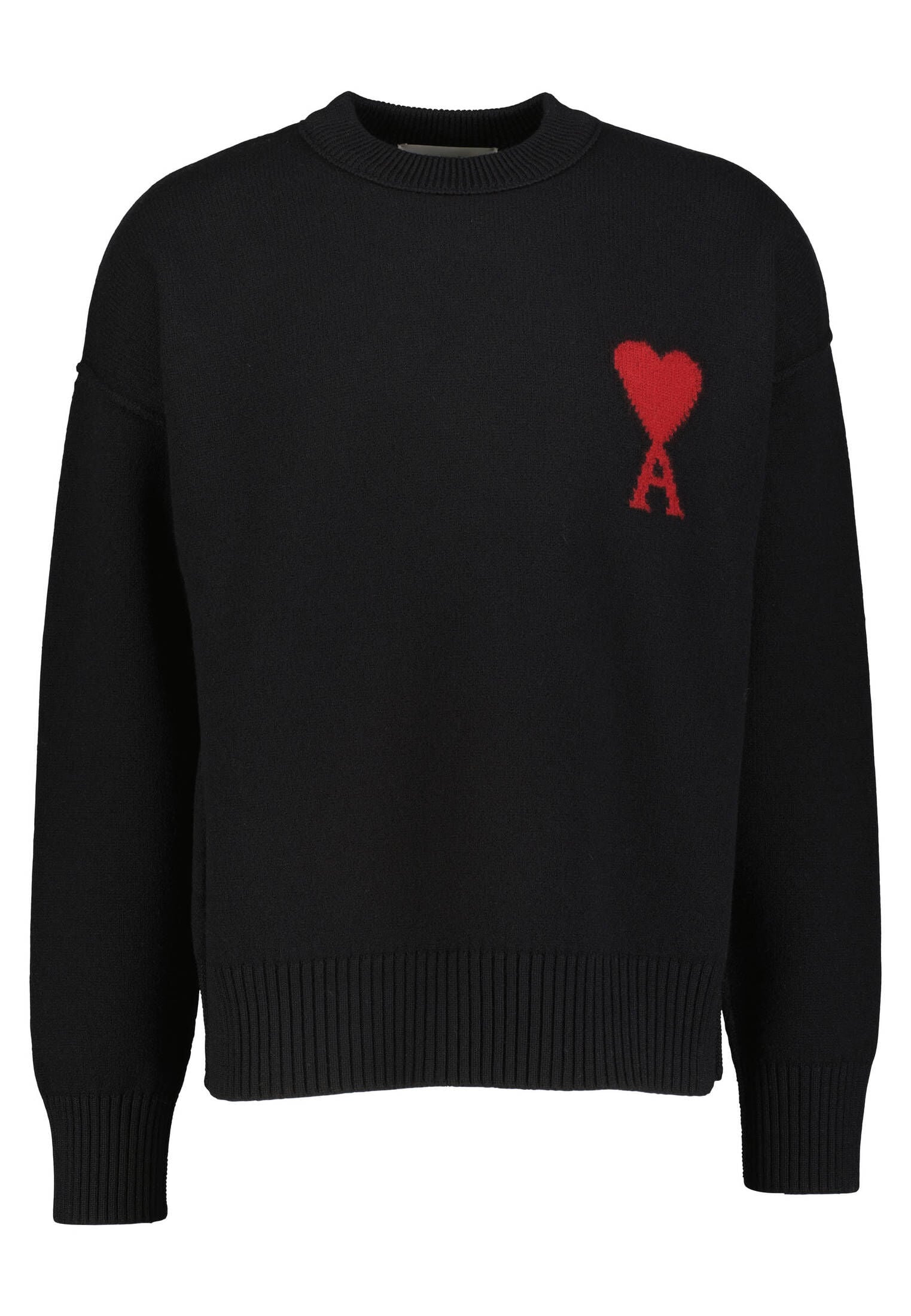 Ami Paris Herren Pullover aus Wolle AMI DE COEUR in schwarz kaufen ...