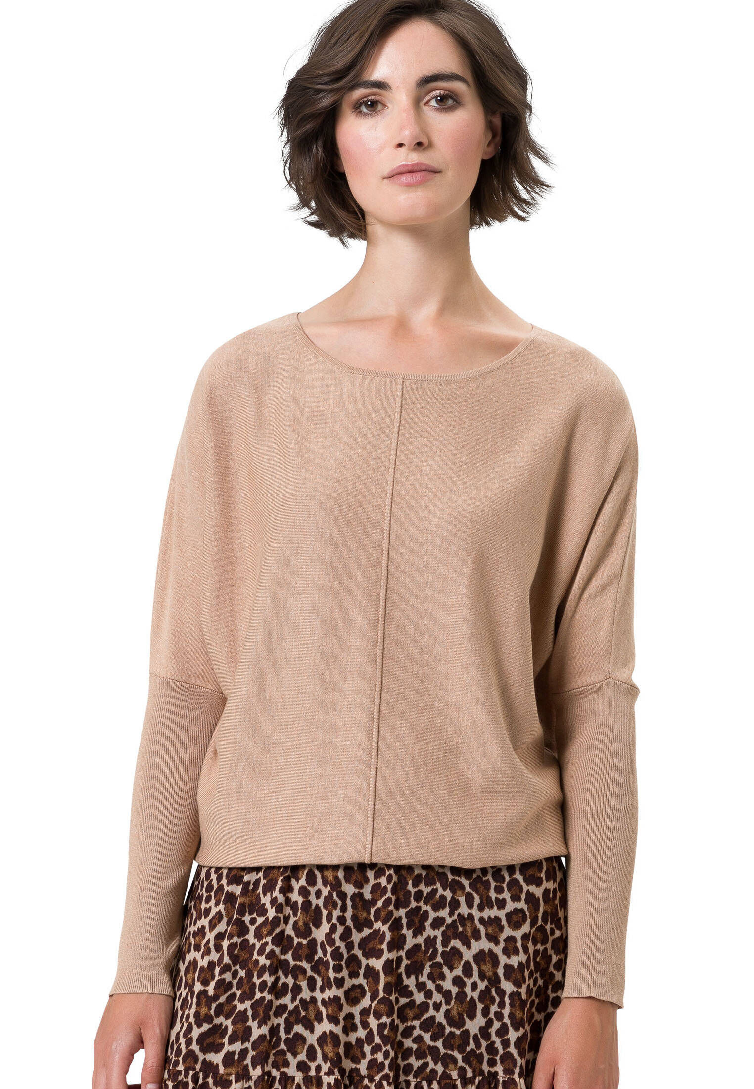 Damen Pullover mit Fledermausärmel