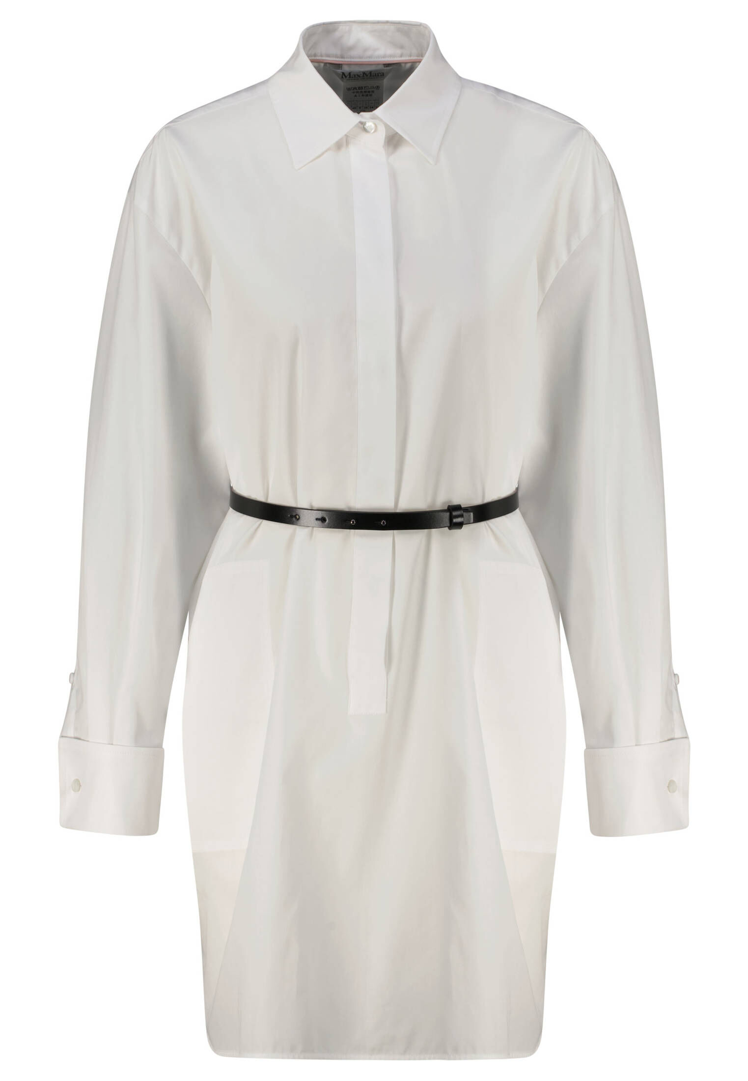 Max Mara Damen Hemdblusenkleid ALCADE Oversized Fit in weiß kaufen ...