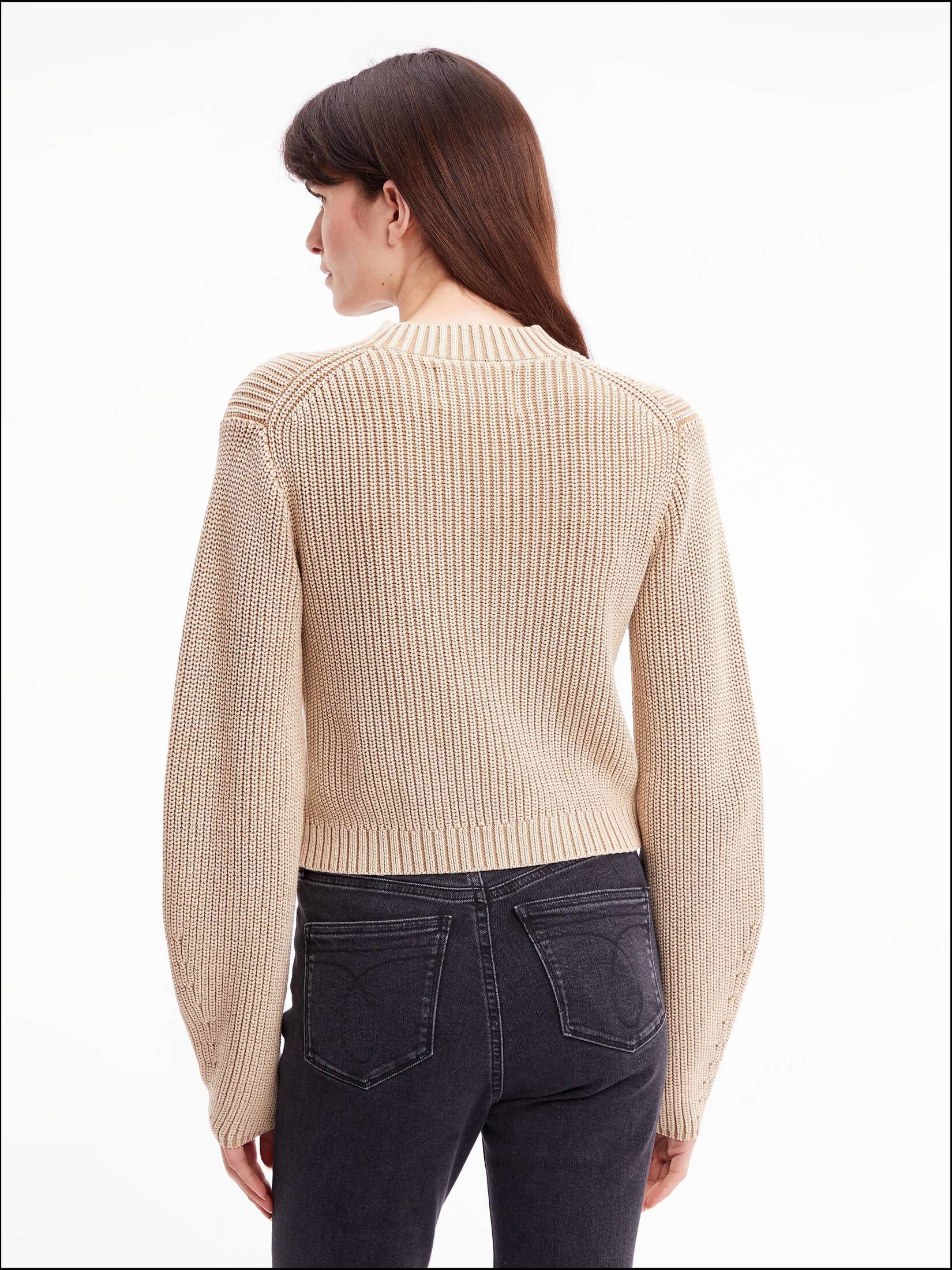 Damen Strickpullover WASHED MONOLOGO