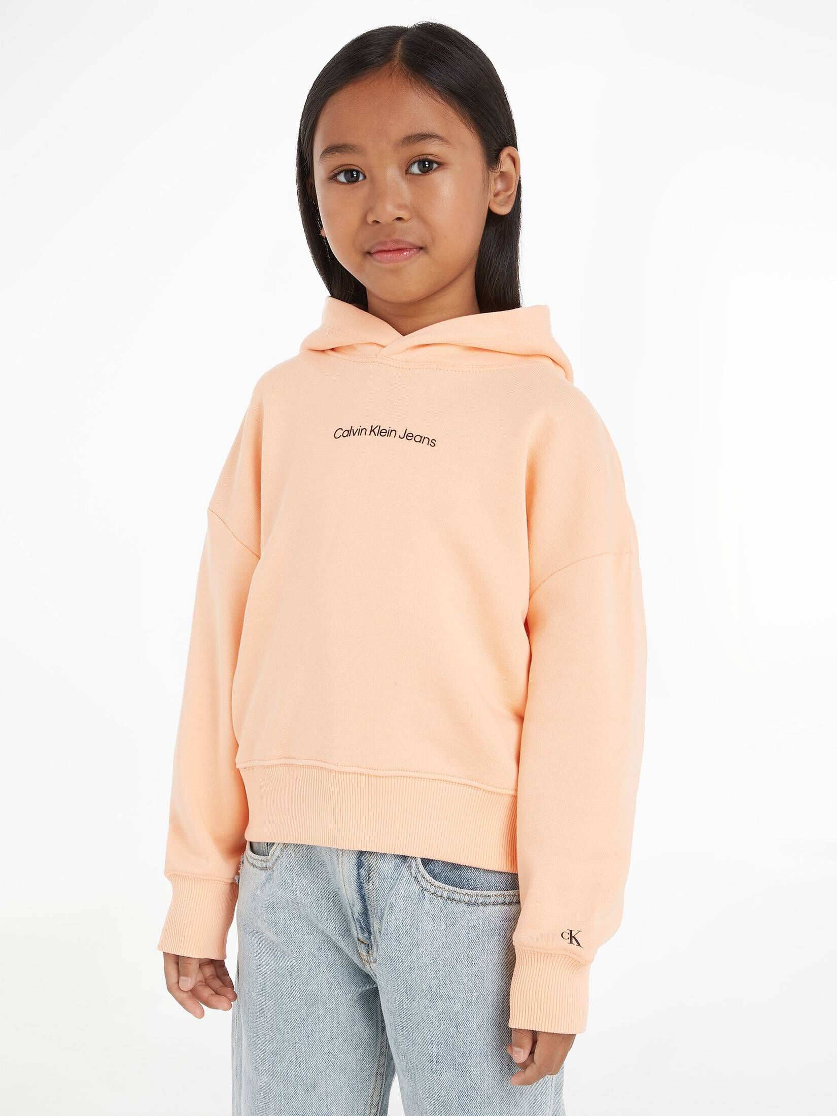 Mädchen Sweatshirt CKJ LOGO BOXY HOODIE