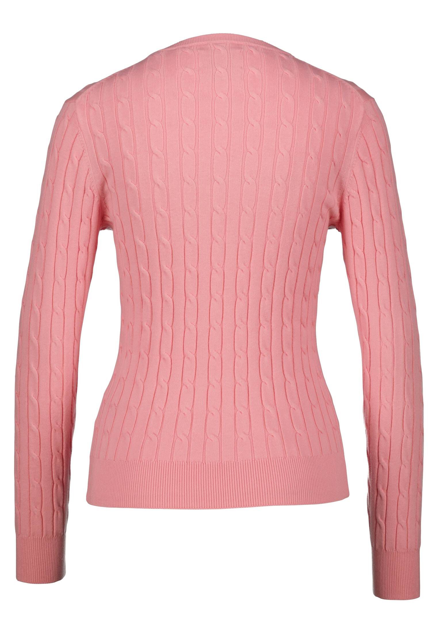 Damen Strickpullover mit Zopfmuster