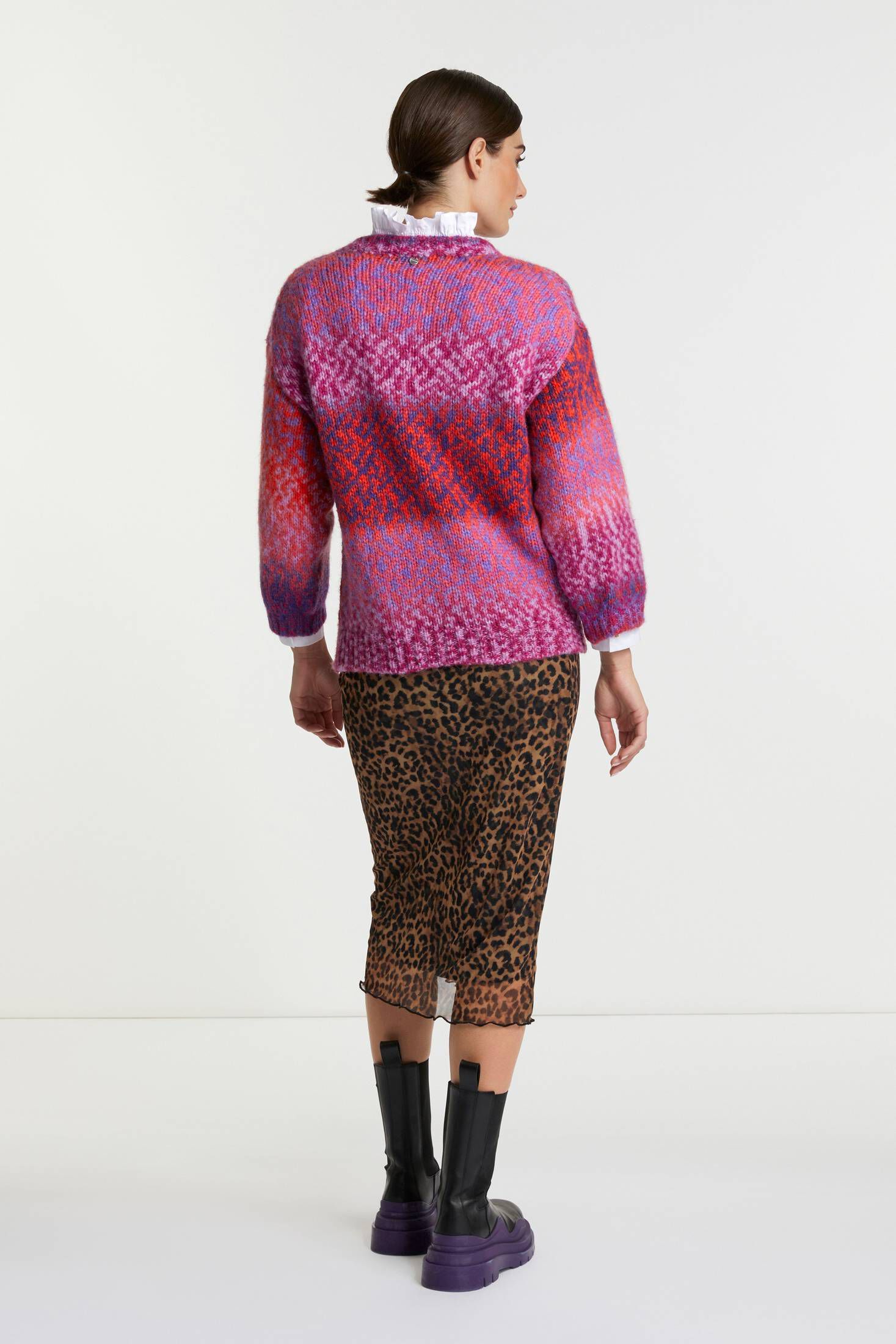 Damen Rock MESH midi