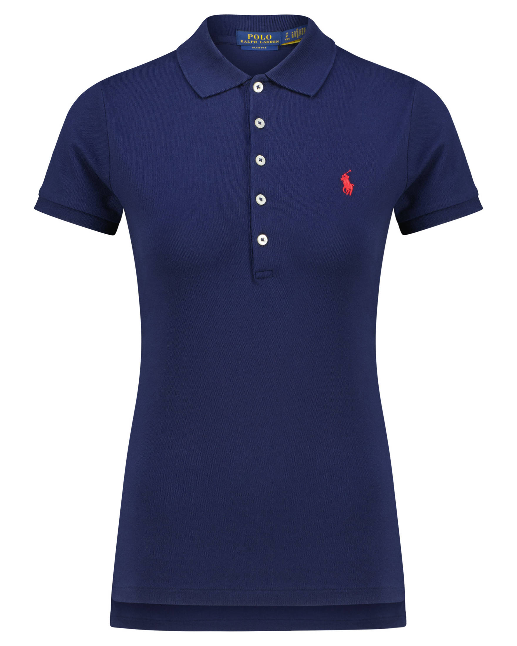 Polo Ralph Lauren Damen Poloshirt Slim Fit in Blau kaufen engelhorn