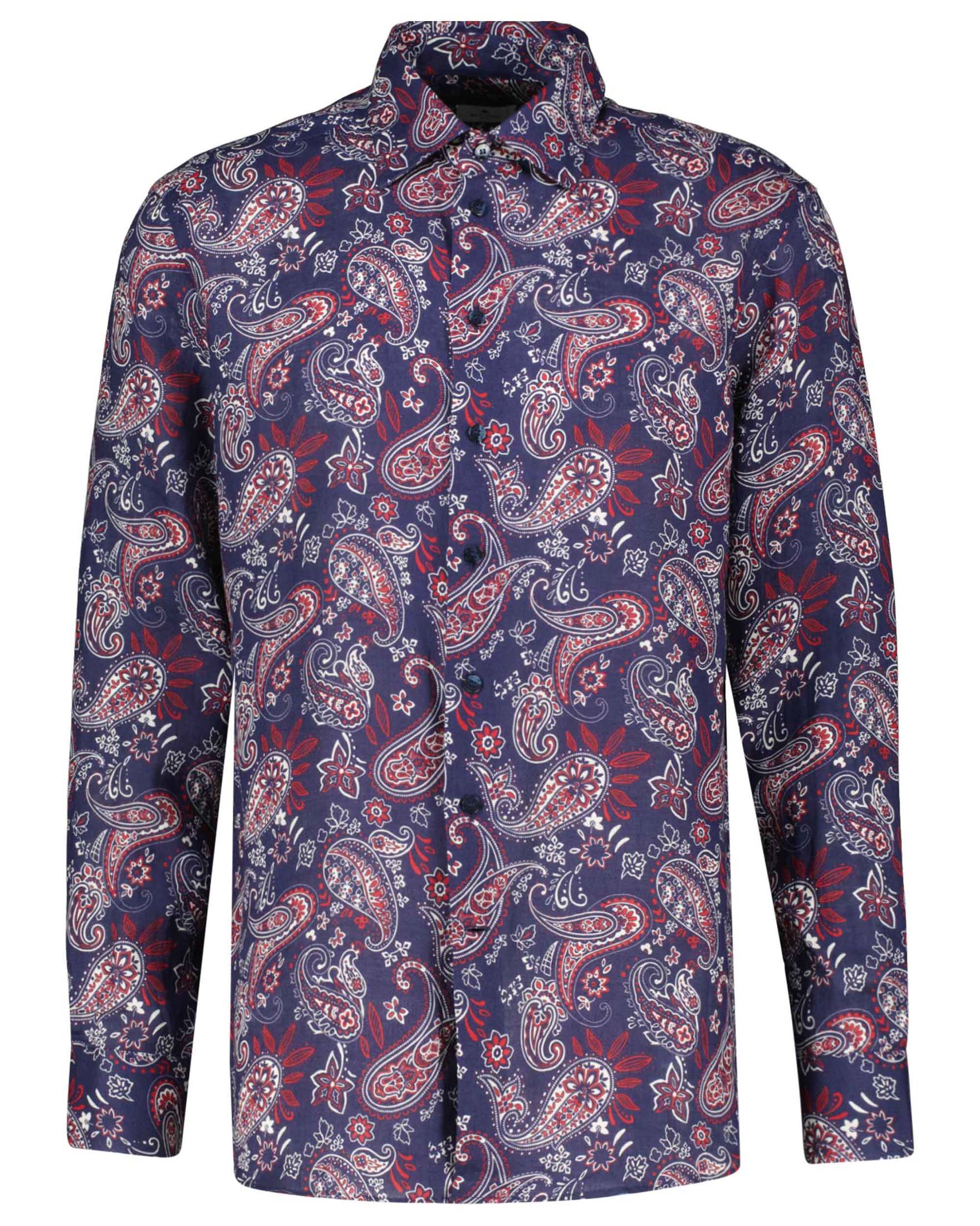 Herren Hemd PAISLEY PRINTED LINEN