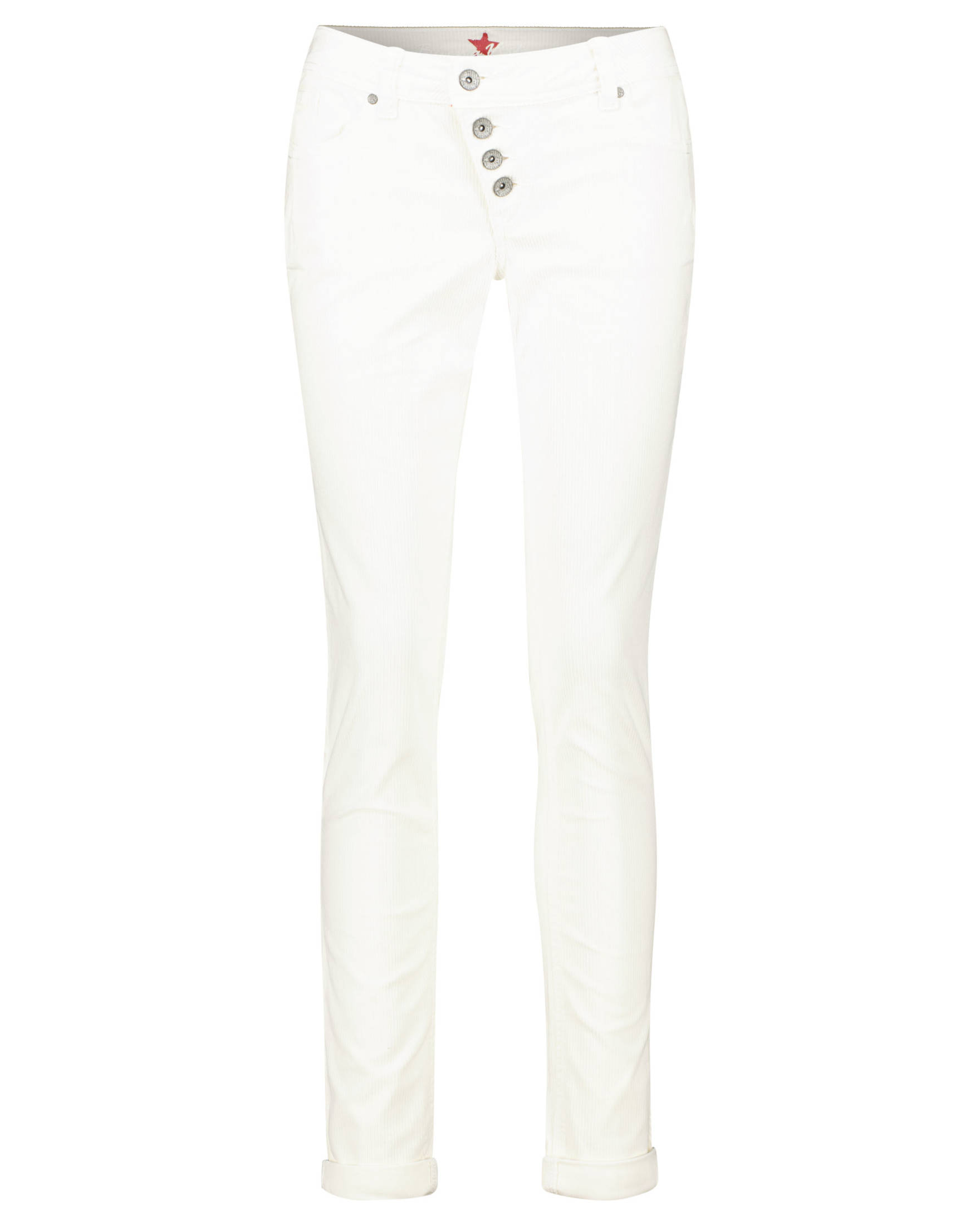 Cordhose Damen Wei