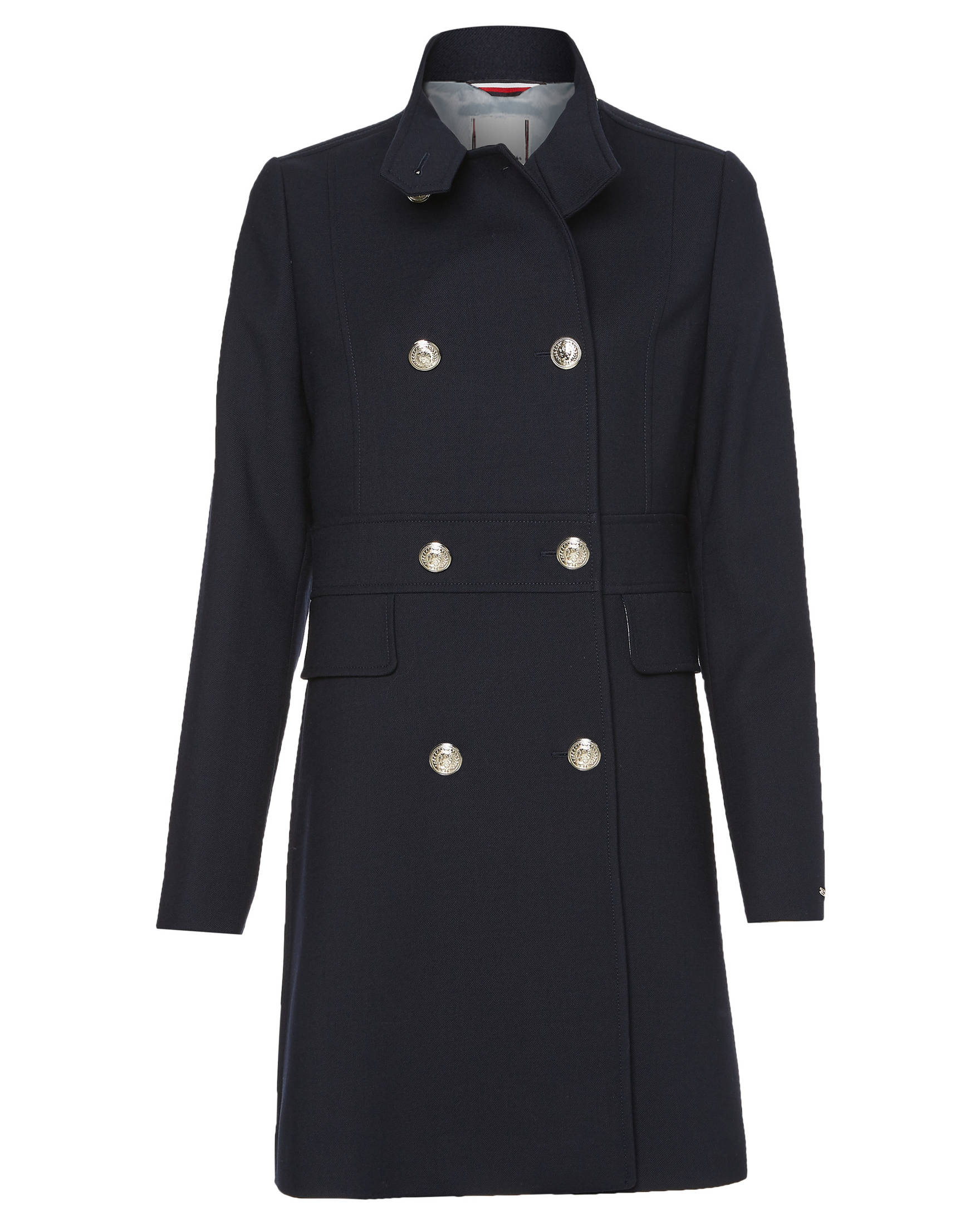 Damen Mantel WOOL BLEND FUNNEL DB COAT