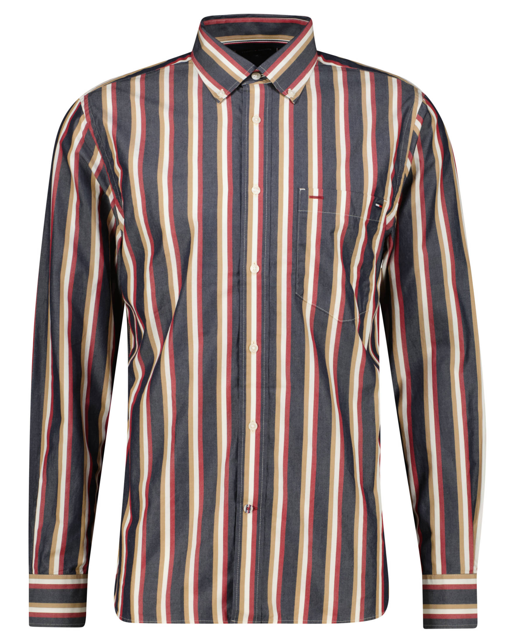 Herren Hemd MINI POP STRIPE Regular Fit Langarm