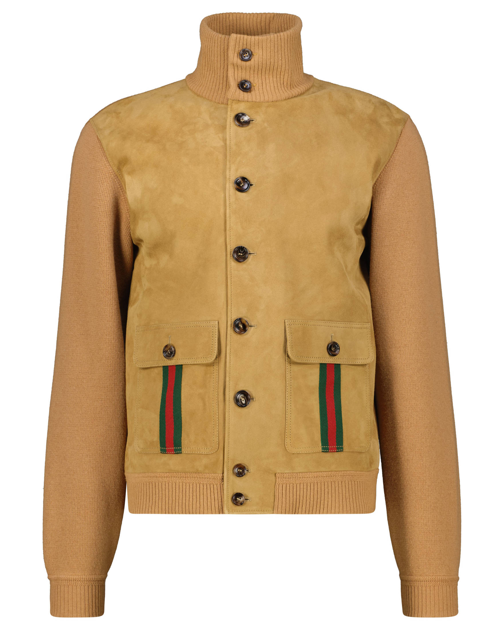 Gucci Herren Jacke aus Schurwollstrick und Lammleder kaufen | engelhorn